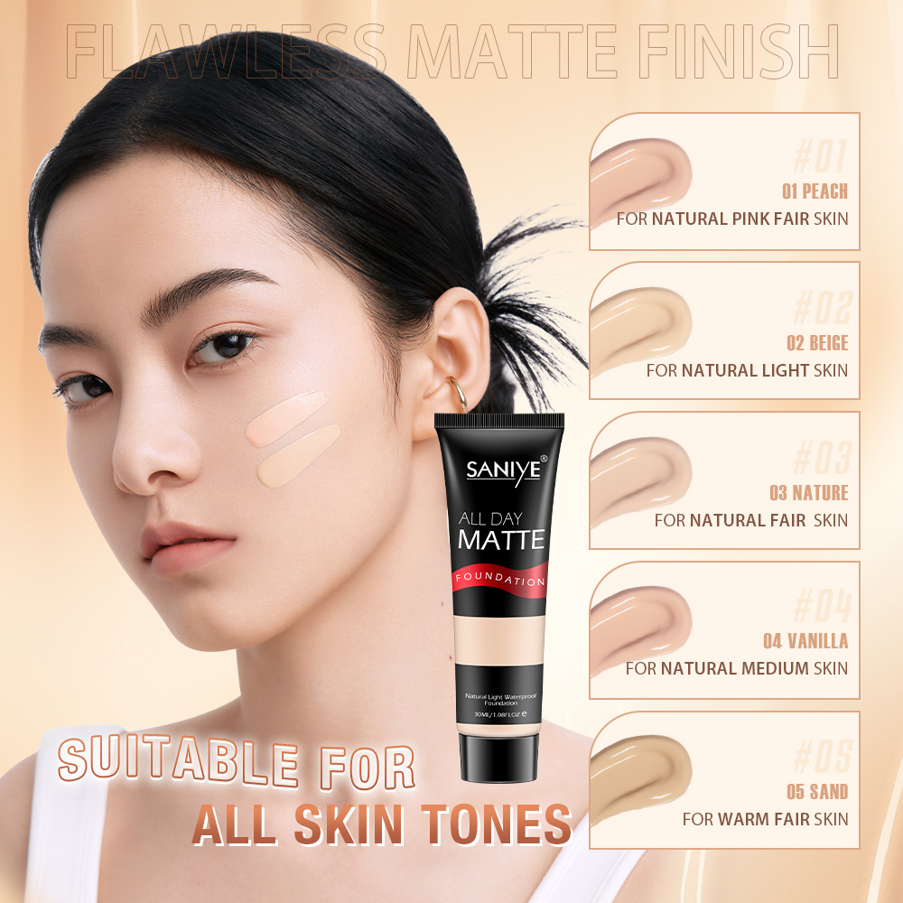 SANIYE Facial Flawless Liquid Foundation Base BB Cream Primer R1157 ...