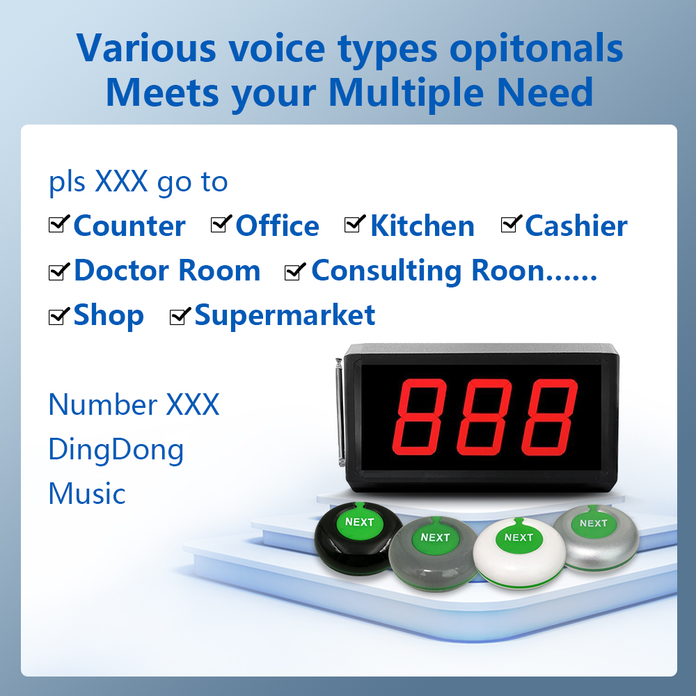 Wireless Queue Number System and Queue Ticket Machine for Hospital Restaurant Tea Cafe Queue ...