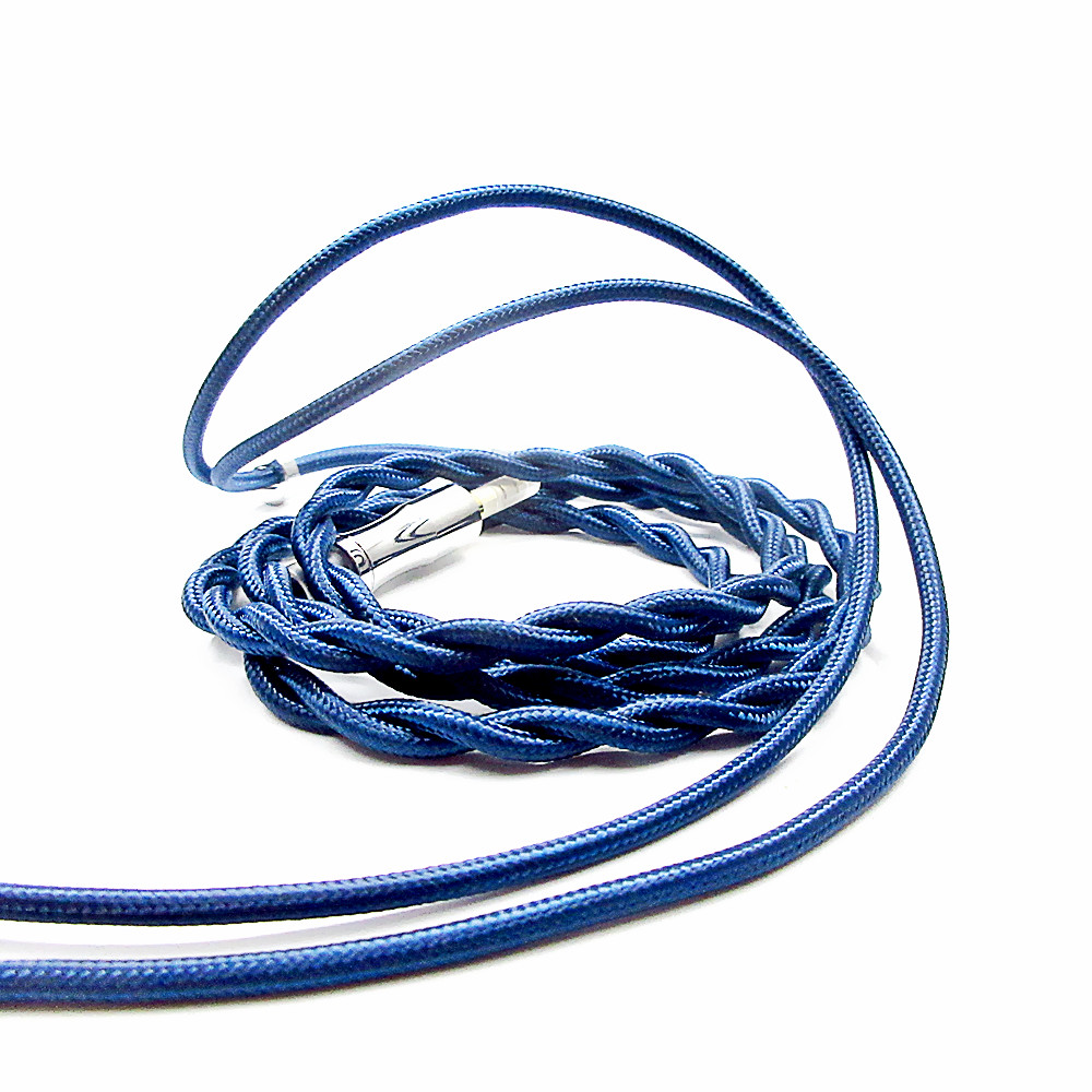 FENGRU Custom Made 2 Strand twisted blue copper silver-plated nylon ...