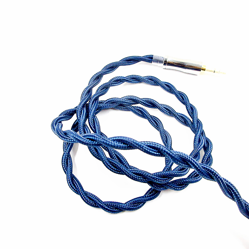 FENGRU Custom Made 2 Strand twisted blue copper silver-plated nylon ...