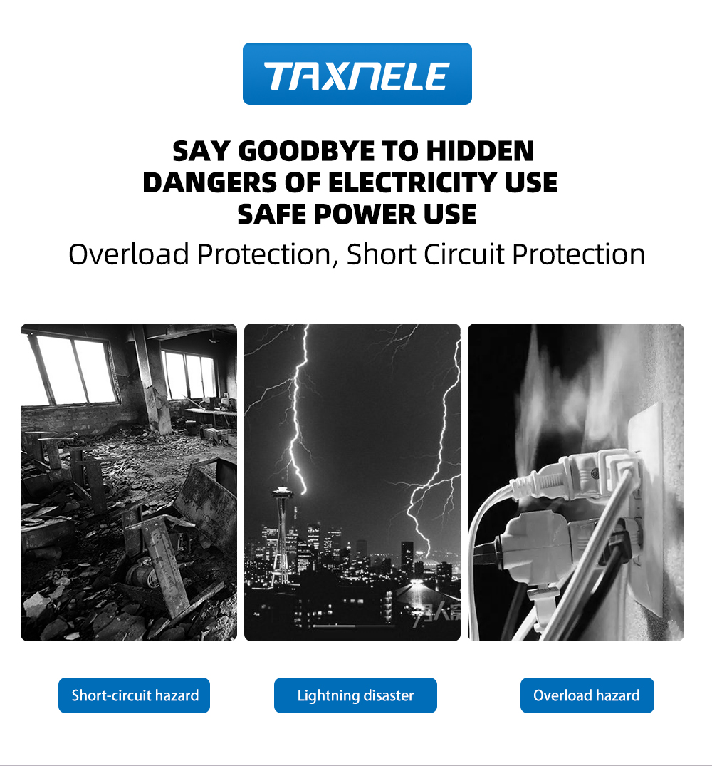 TAXNELE AC MCB 1P 2P 3P 4P 230V 400V 6KA Mini Circuit breaker Air ...