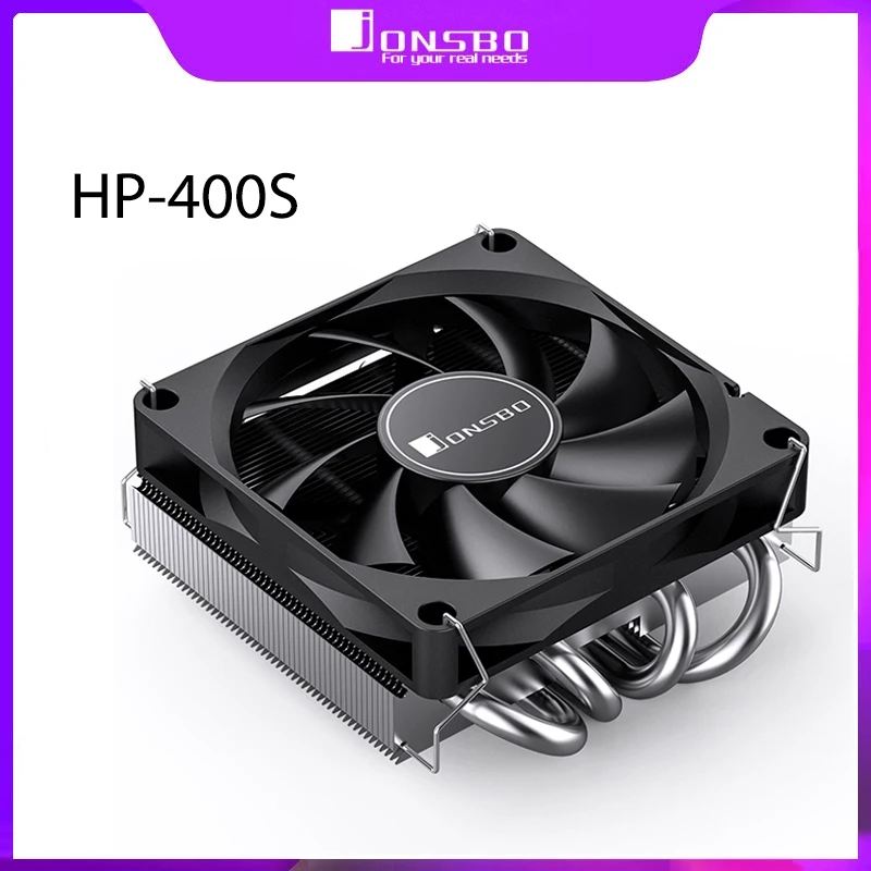 JONSBO HP-400S Black/White CPU Cooler PWM 90mm Fan 4 Heat Pipe Push ...