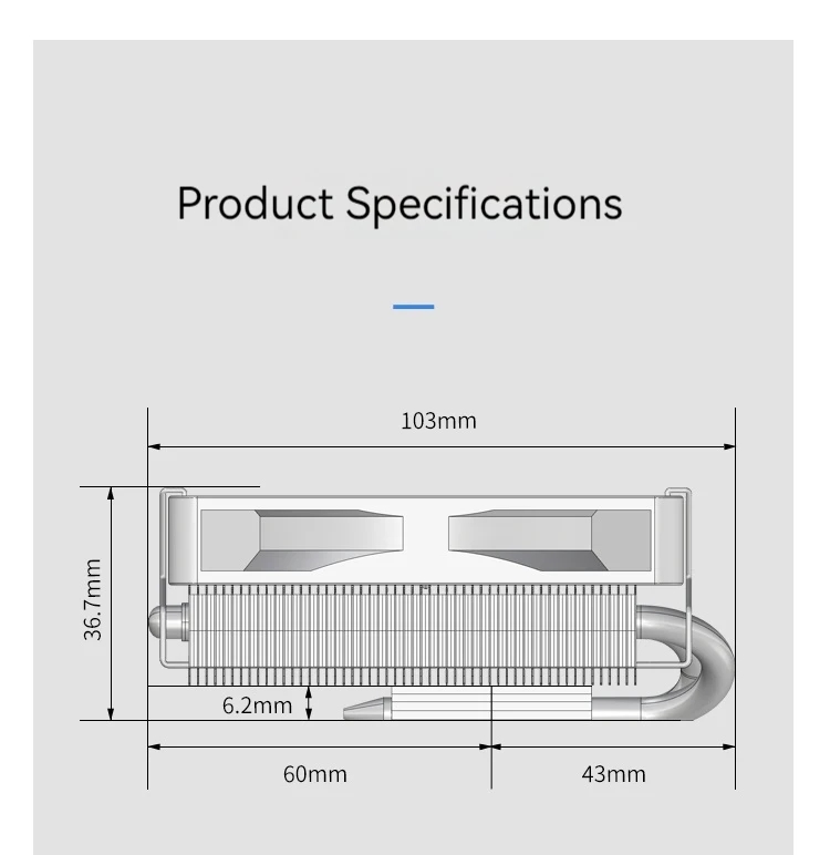 JONSBO HP-400S Black/White CPU Cooler PWM 90mm Fan 4 Heat Pipe Push ...