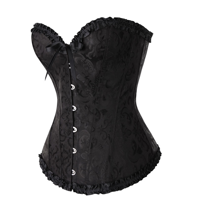 Beonlema Women Sexy Lace up Overbust Corset Top Corsets and Bustiers ...