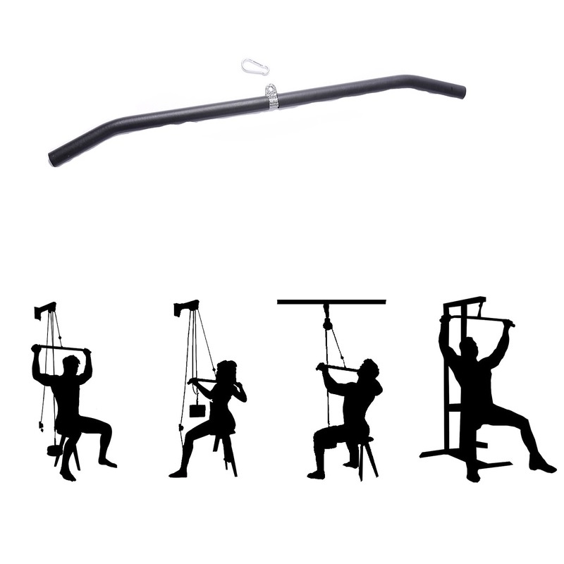 Fitness Pulley Cable Machian Attachment LAT Pull Down Bar Biceps ...