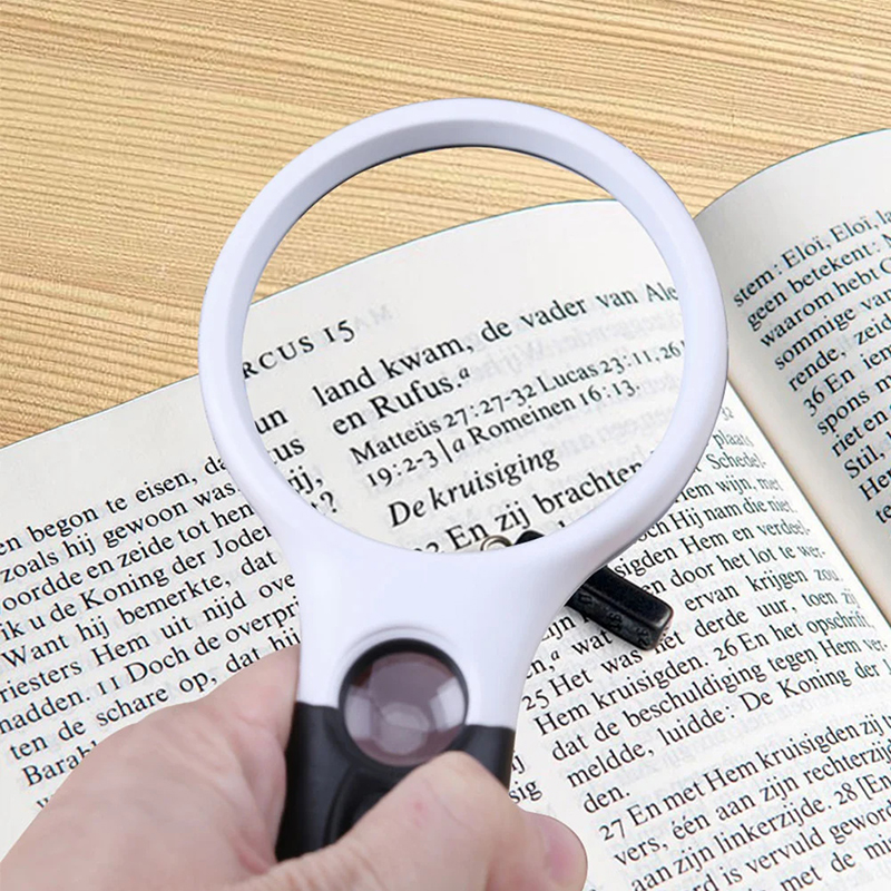 KIPRUN LED Magnifying Glass Lens, 45x3 Mini Pocket Handheld Microscope ...