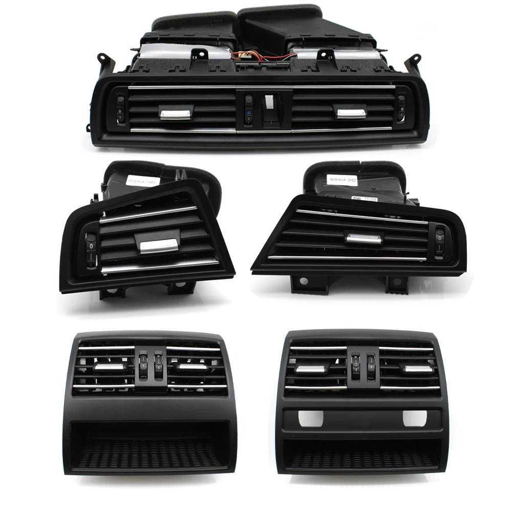 LHD Chromed Air Conditioner Vent Complete Assembly Replacement For BMW ...