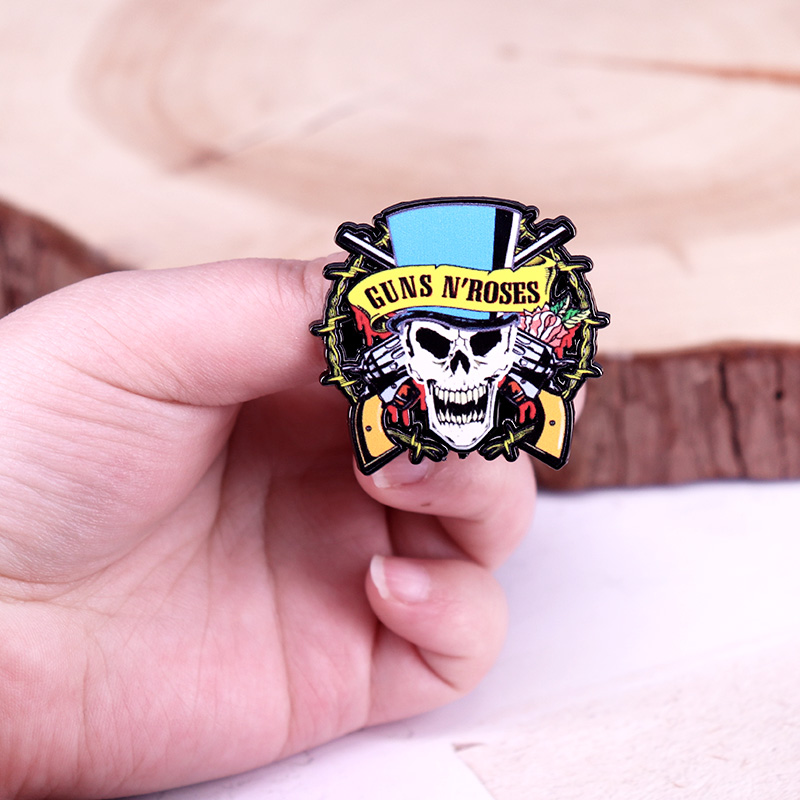 Hard Rock Band Logo Badge Music Album Cover Enamel Pin Fans Gift ...