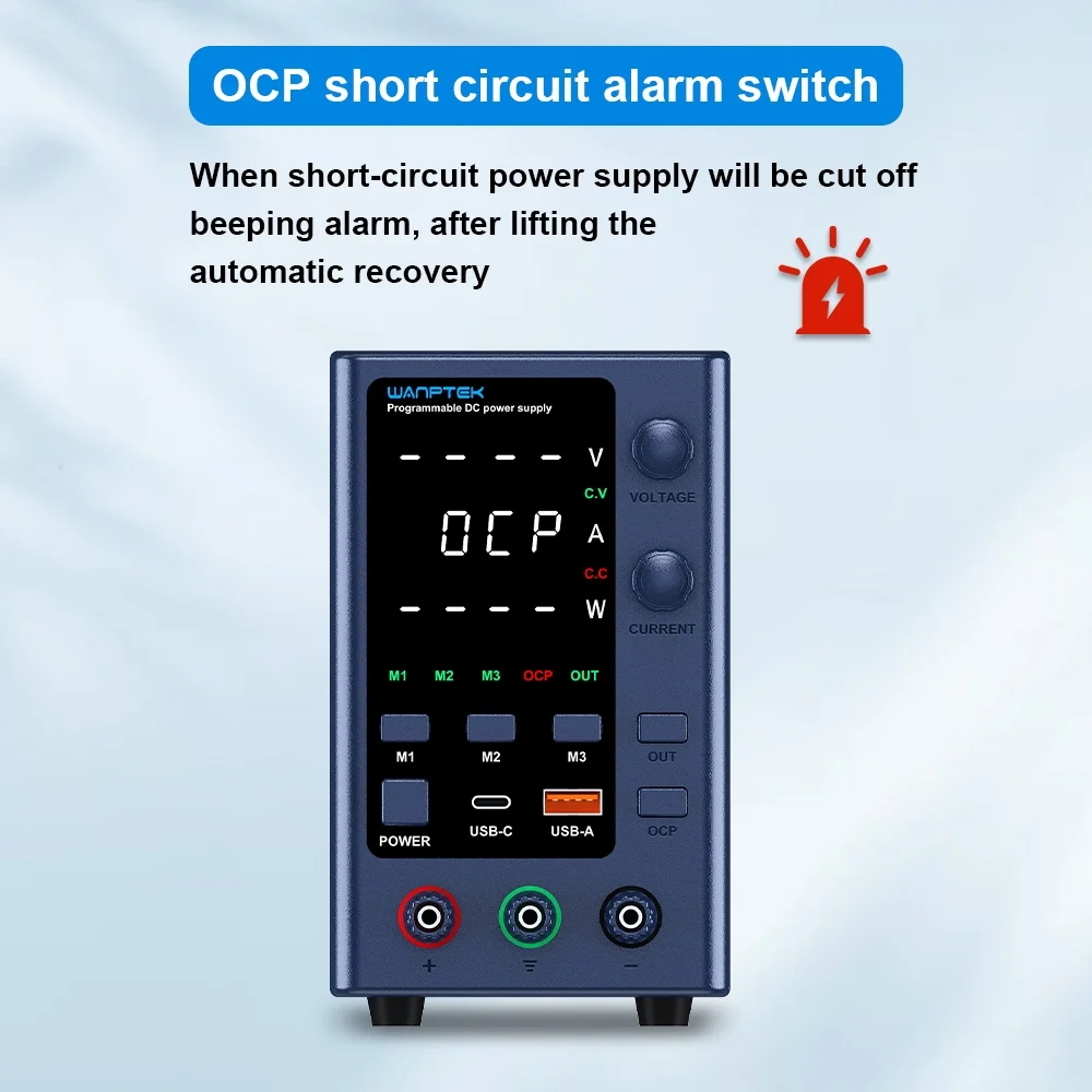 Wanptek Adjustable Power Supply Lab Encoder Memory DC Power Supply 30V 10A Bench Power Source ...