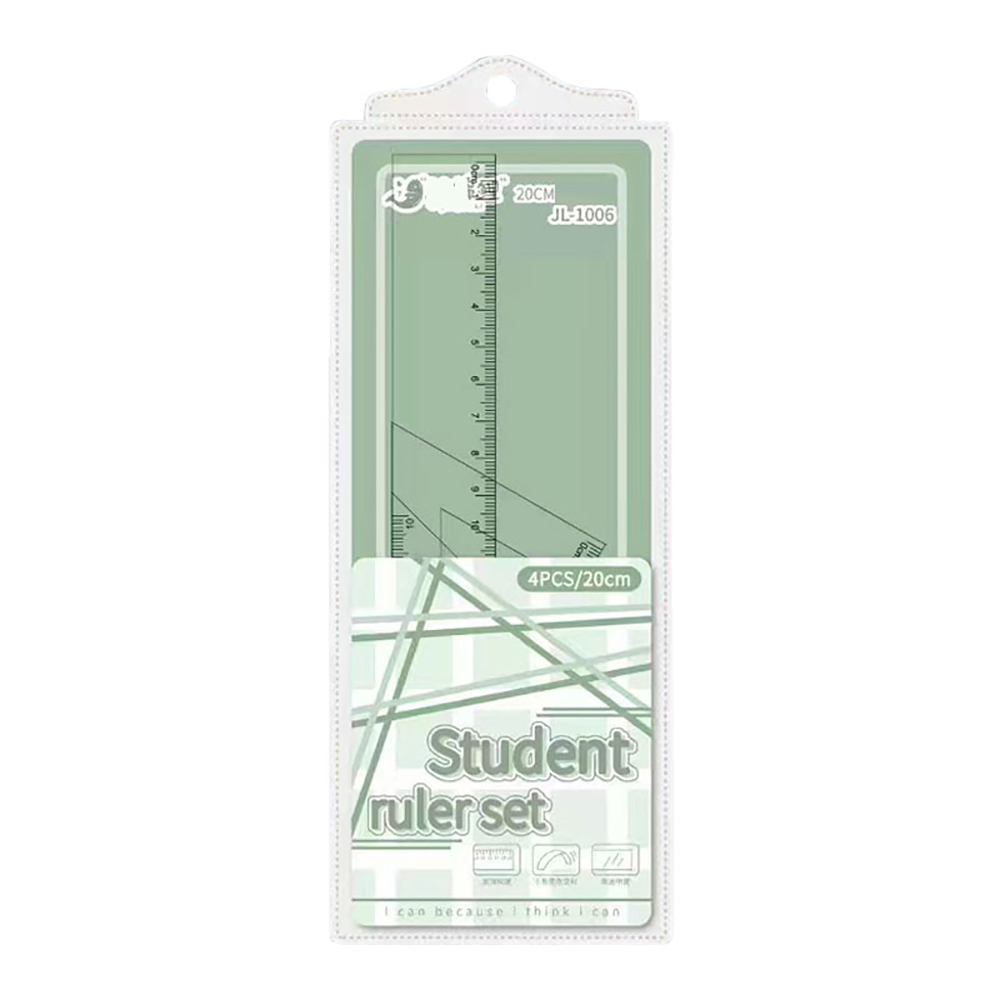 Ruler Set Ruler Triangle Ruler Protractor Primary School Student Set ...
