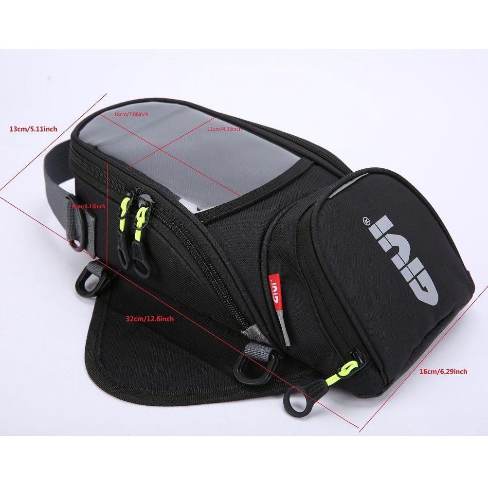 Waterproof Motor Tank Bag Black Oil Fuel Tank Magnetic Motorbike ...