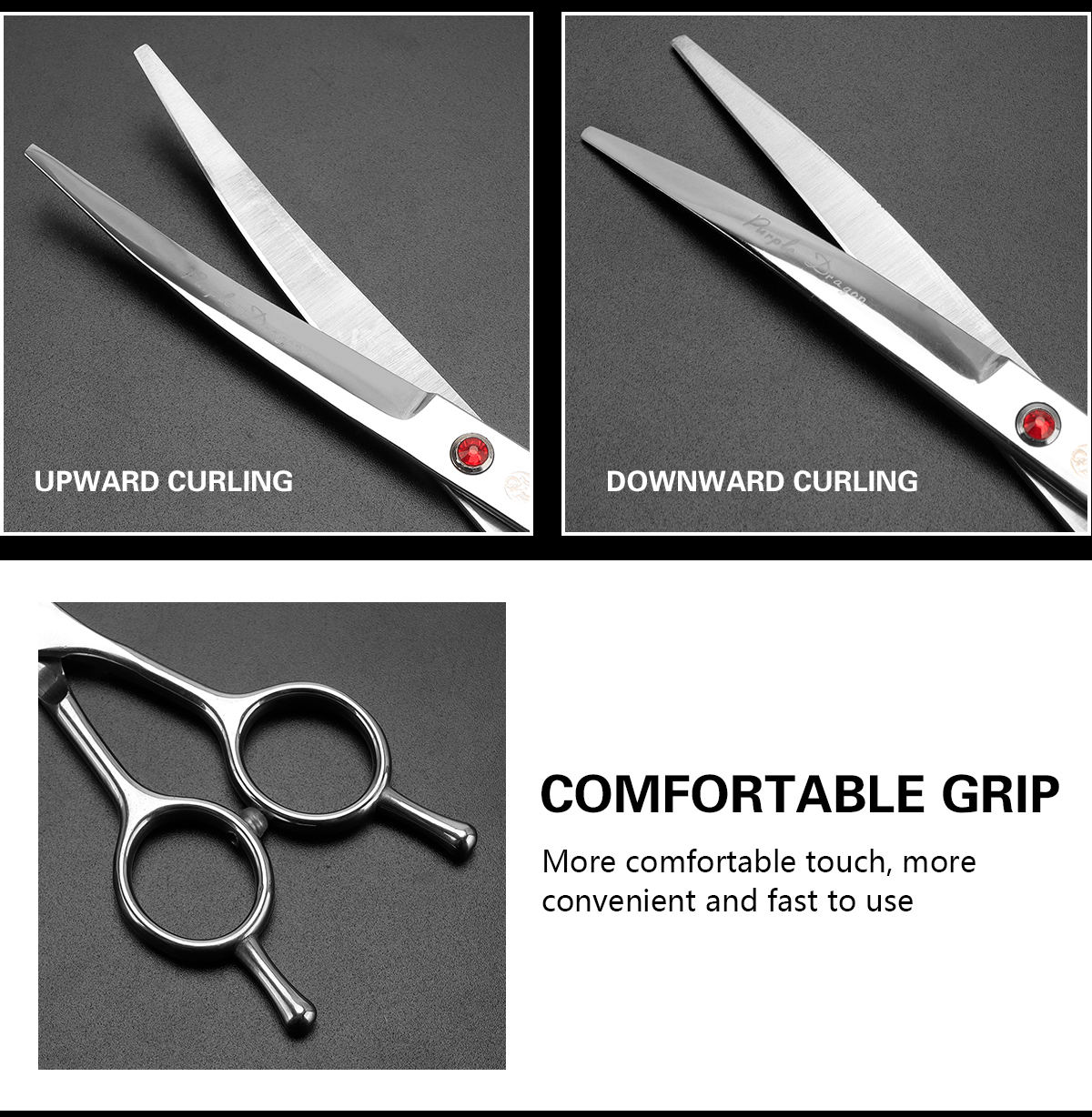 In stock# Zilong 7-inch grooming scissors pet scissors straight ...