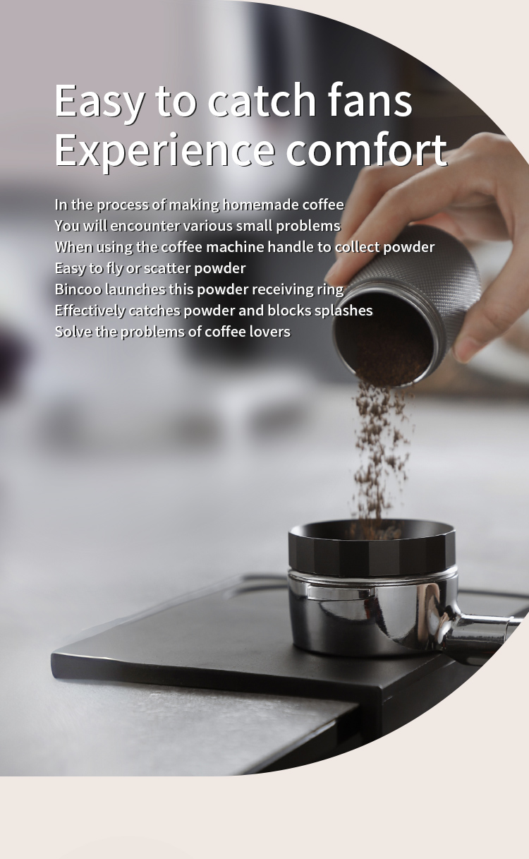BINCOO Coffee Magnetic Powder Catcher Coffee Machine Handle Anti-flying ...