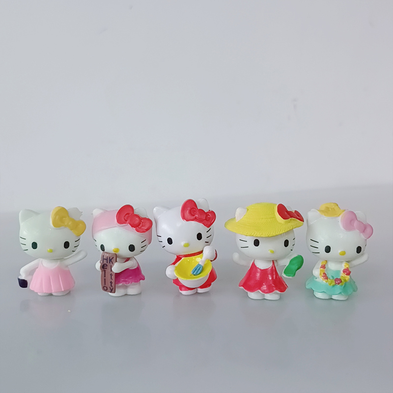 5-6-7-8Pcs Anime Sanrio Hello Kitty Action Figure Toys Cute Kuromi ...