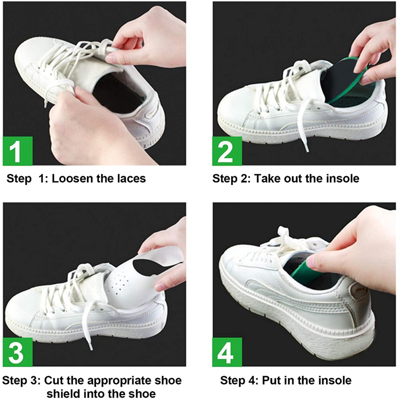 2PCS Anti-Crease Shoe Caps - Protect Sneakers from Folding & Damage for ...