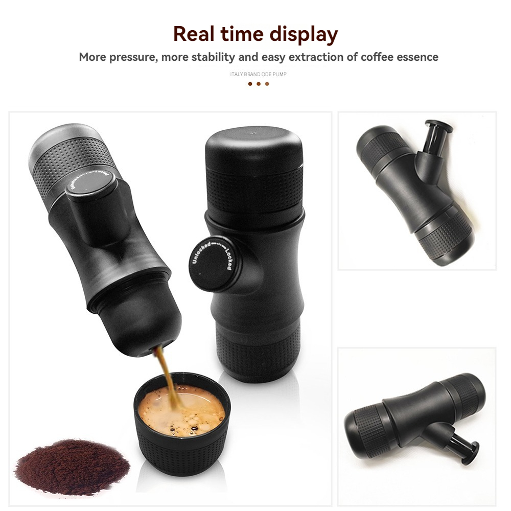 Mini Coffee Maker, Hand Pressed Espresso Machine with Coffee Drinking ...