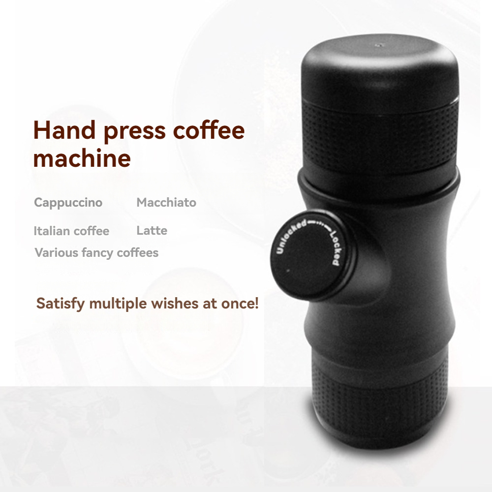 Mini Coffee Maker, Hand Pressed Espresso Machine with Coffee Drinking ...