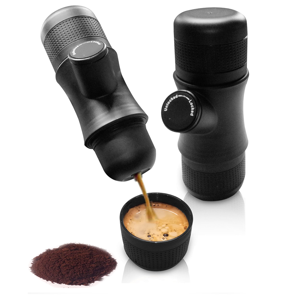 Mini Coffee Maker, Hand Pressed Espresso Machine with Coffee Drinking ...