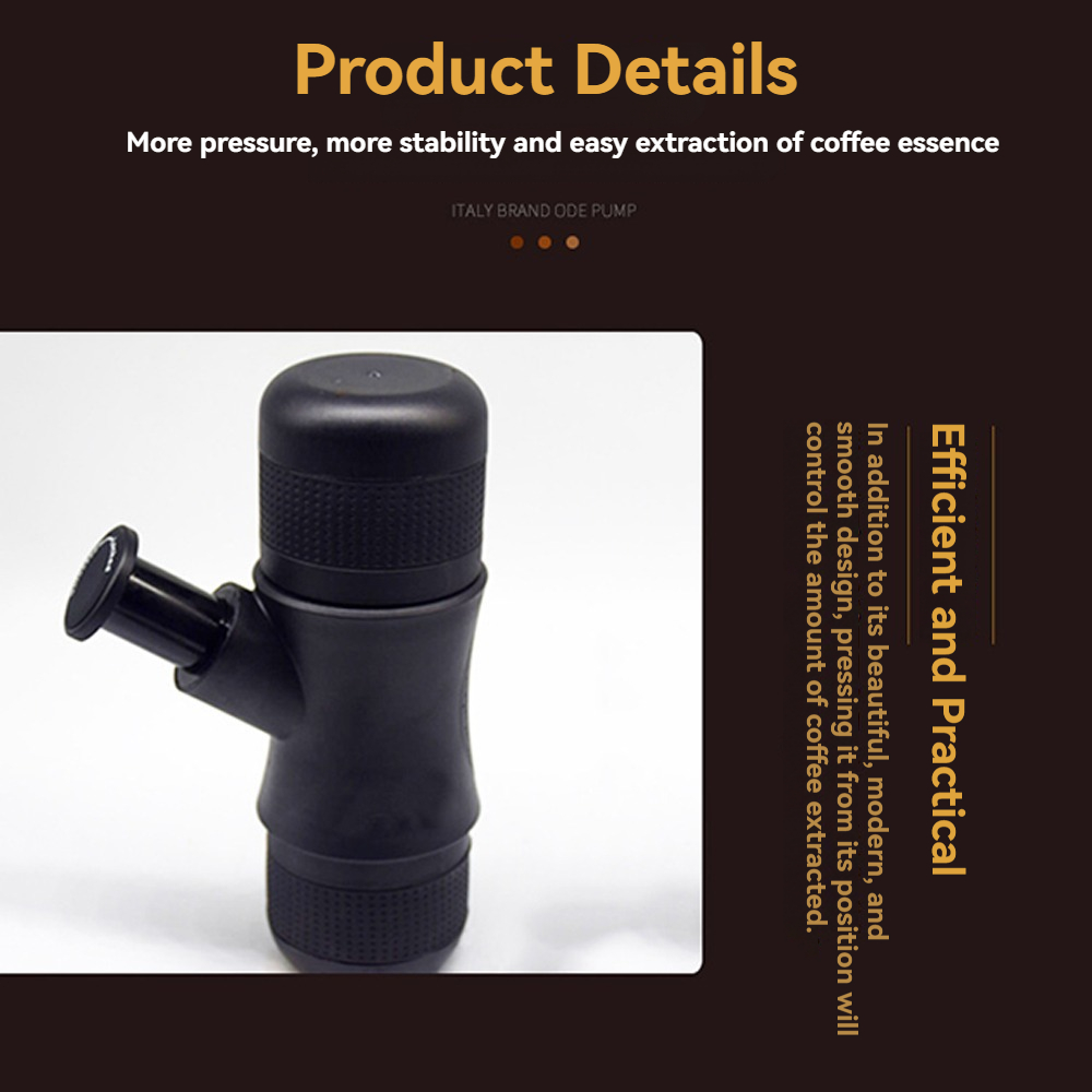 Mini Coffee Maker, Hand Pressed Espresso Machine with Coffee Drinking Cup Easy to Disassemble ...