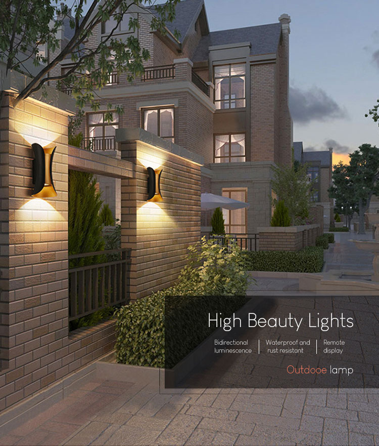 Wall Light Outdoor Waterproof LED Wall Lamp Indoor Bedroom Modern ...