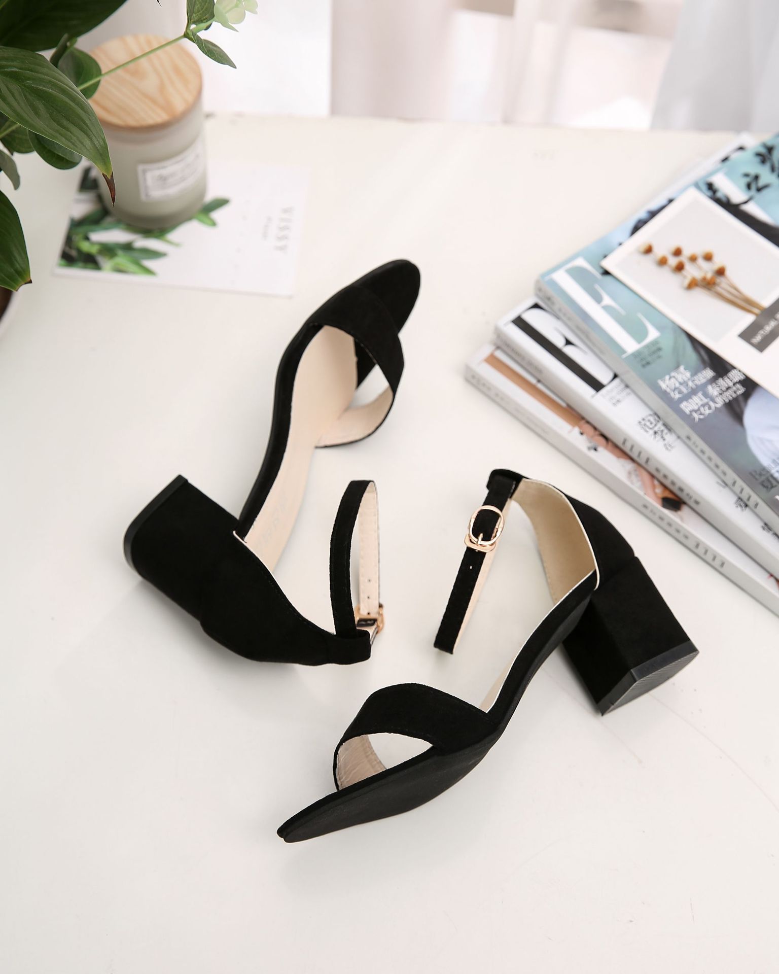 AE 2 New Women's High Heel Sandals Block Heel 2.5 Inch | Shopee Philippines