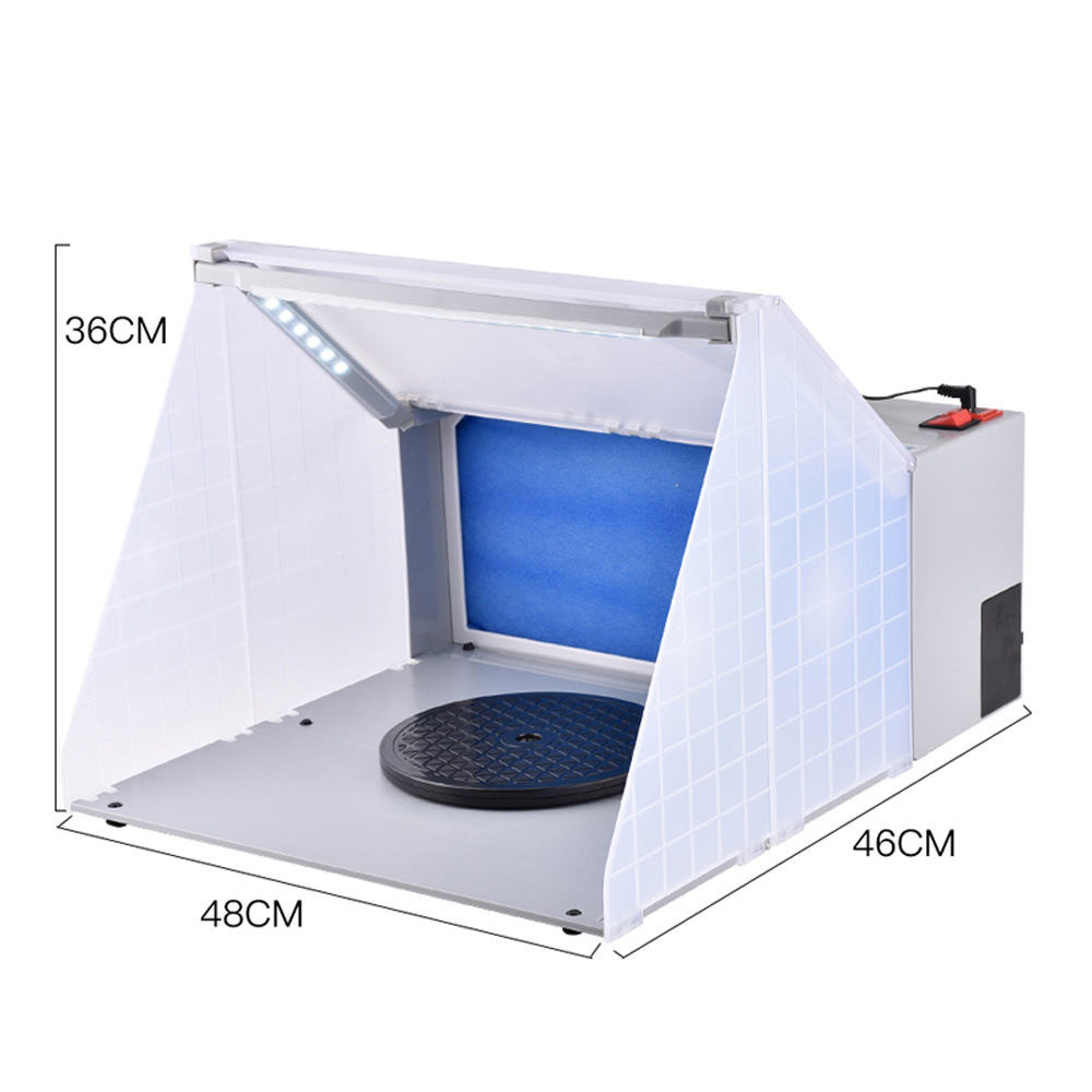 Timiben HS-E420DCLK Mini Spray Room Spray Booth With LED Light And Fan ...