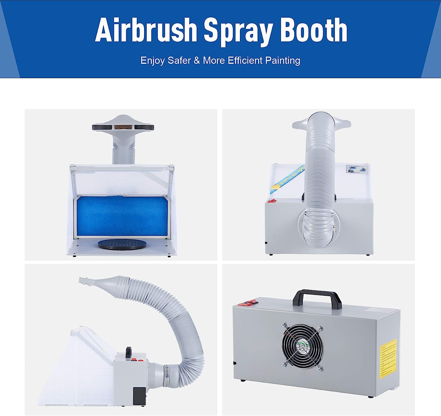 Timiben HS-E420DCLK Mini Spray Room Spray Booth With LED Light And Fan ...