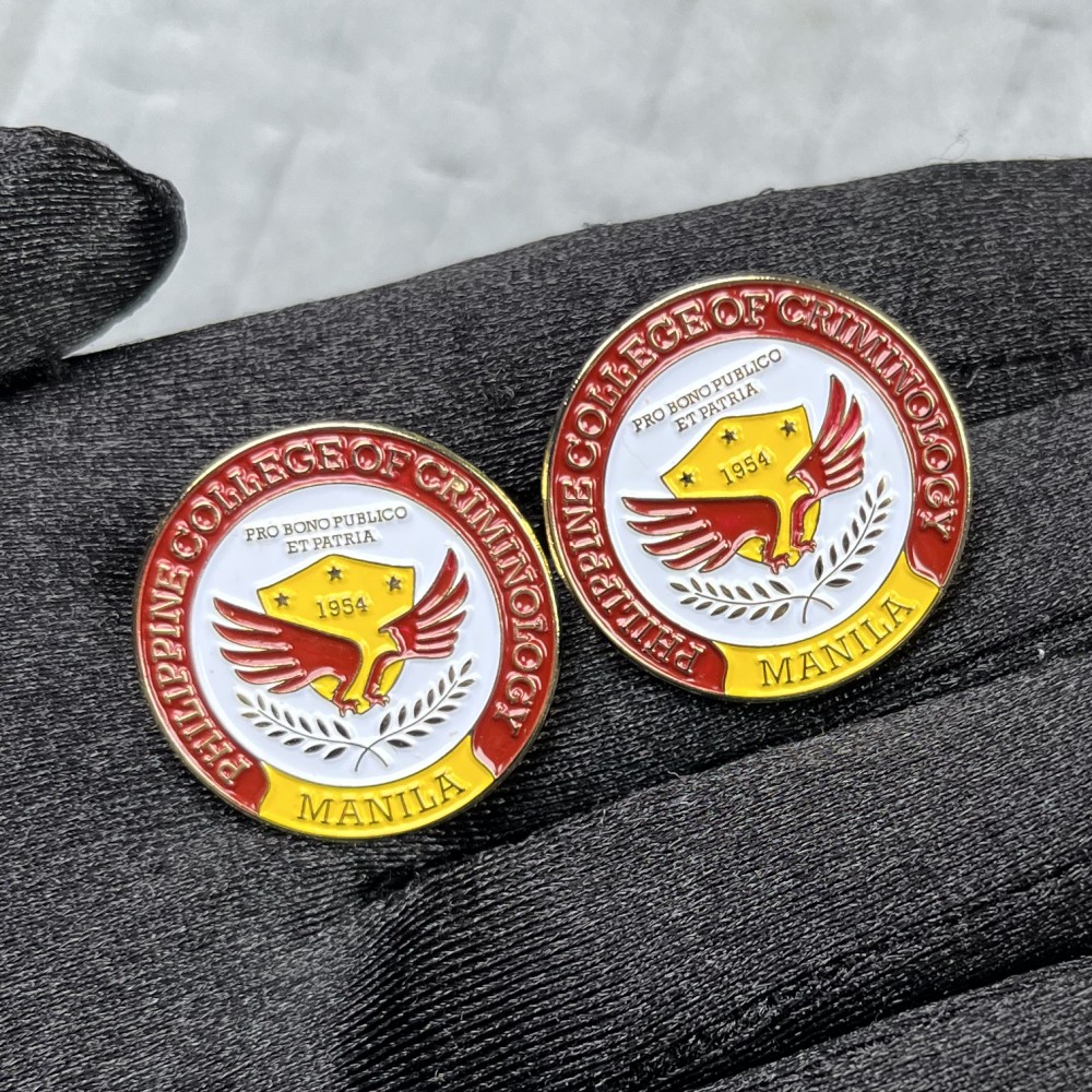 Philippine College of Criminology Collar Pin Brooch Pin Size 1 Inch ...