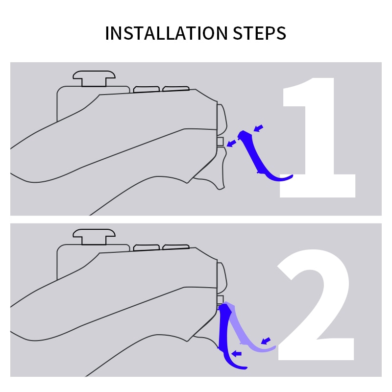 Bent L2 R2 Buttons Triggers Extender Kit For Playstation 4 Ps4 Ps4 Slim Ps4 Pro Game Controller