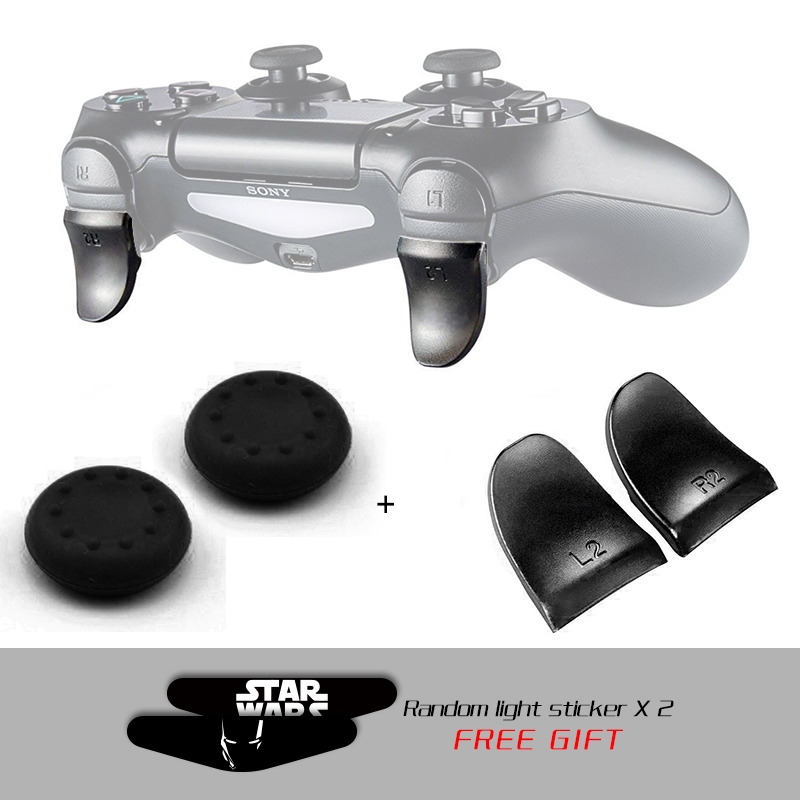 Bent L2 R2 Buttons Triggers Extender Kit For PlayStation 4 PS4/PS4 Slim ...