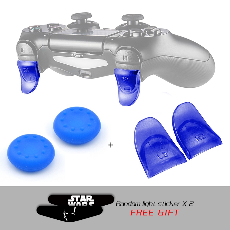 Bent L2 R2 Buttons Triggers Extender Kit For PlayStation 4 PS4/PS4 Slim/PS4 Pro Game Controller ...