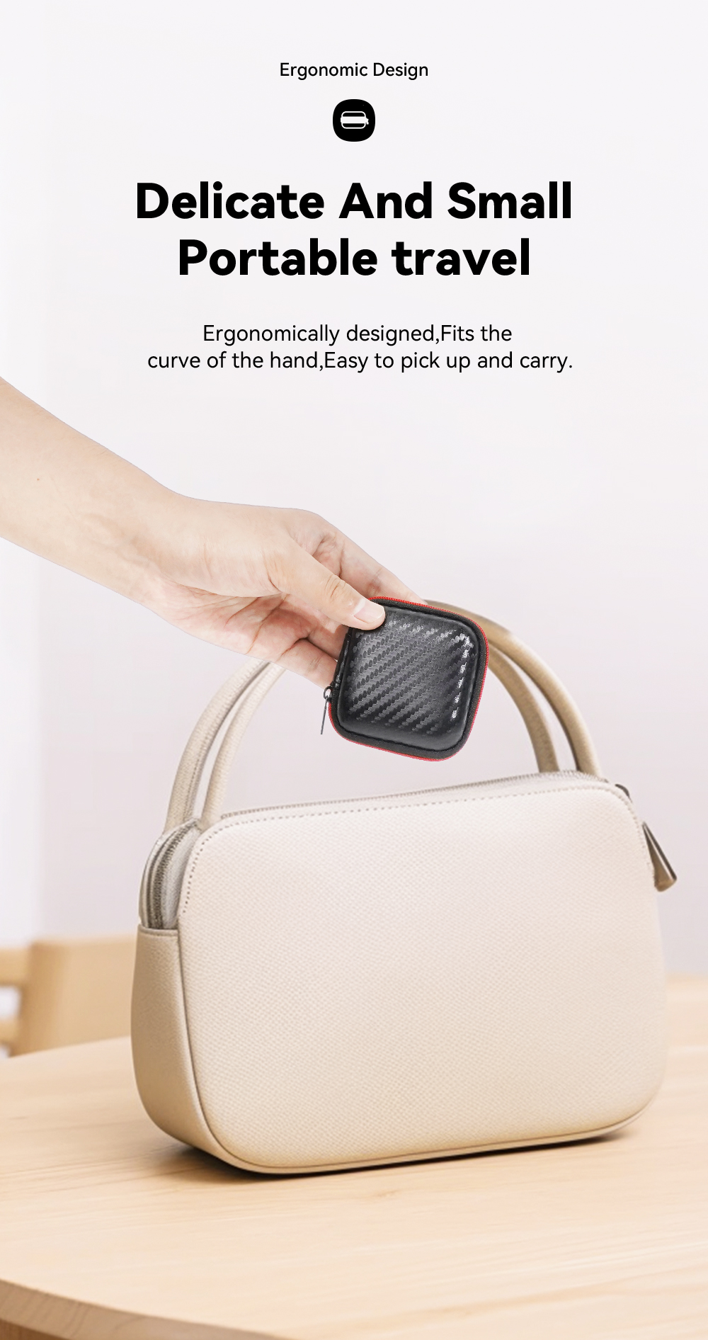 Essager Carbon Fiber Shell Data Cable Charger Storage Box | Shopee ...