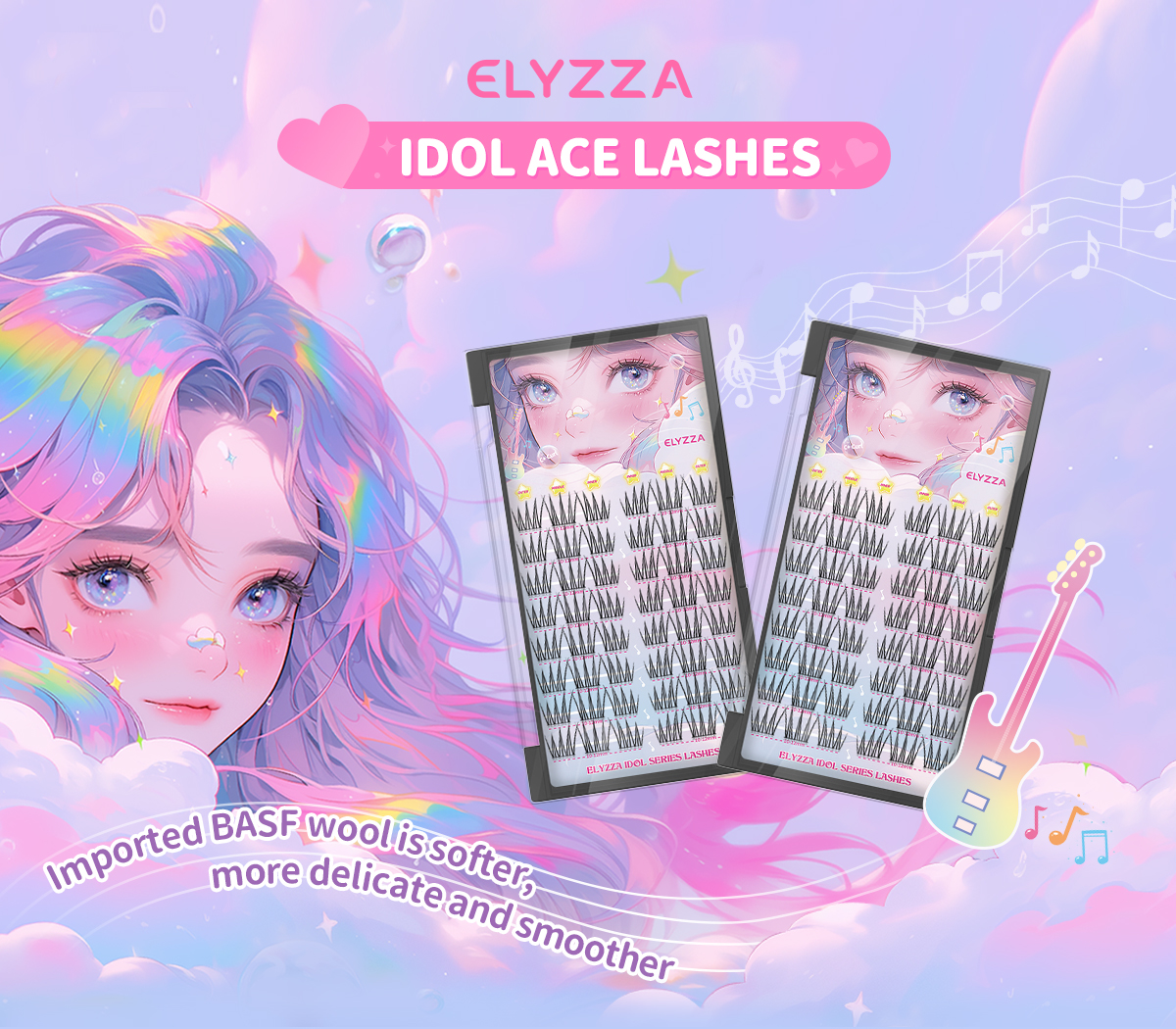 Elyzza Idol Ace DIY Eyelash Extension 4IN1 Lash Bond Korean Style ...