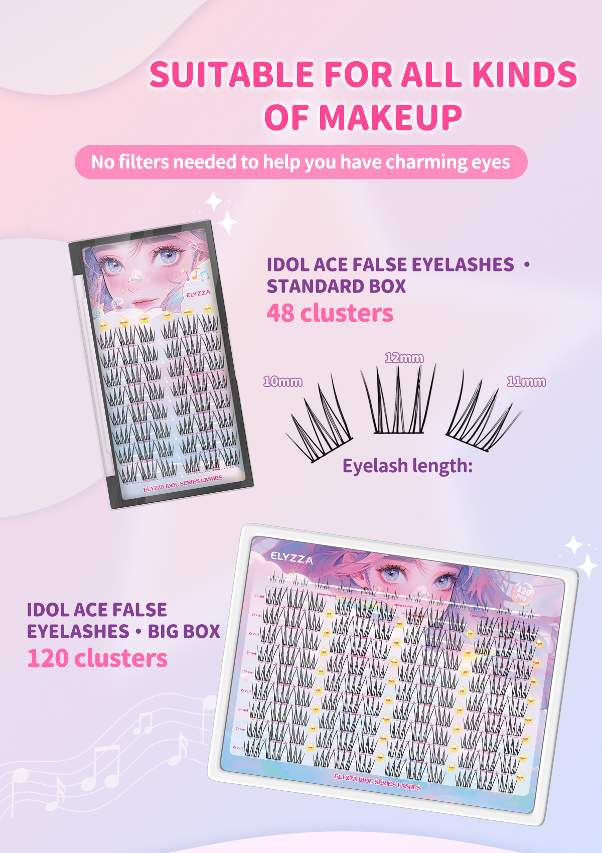 Elyzza Idol Ace DIY Eyelash Extension 4IN1 Lash Bond Korean Style ...
