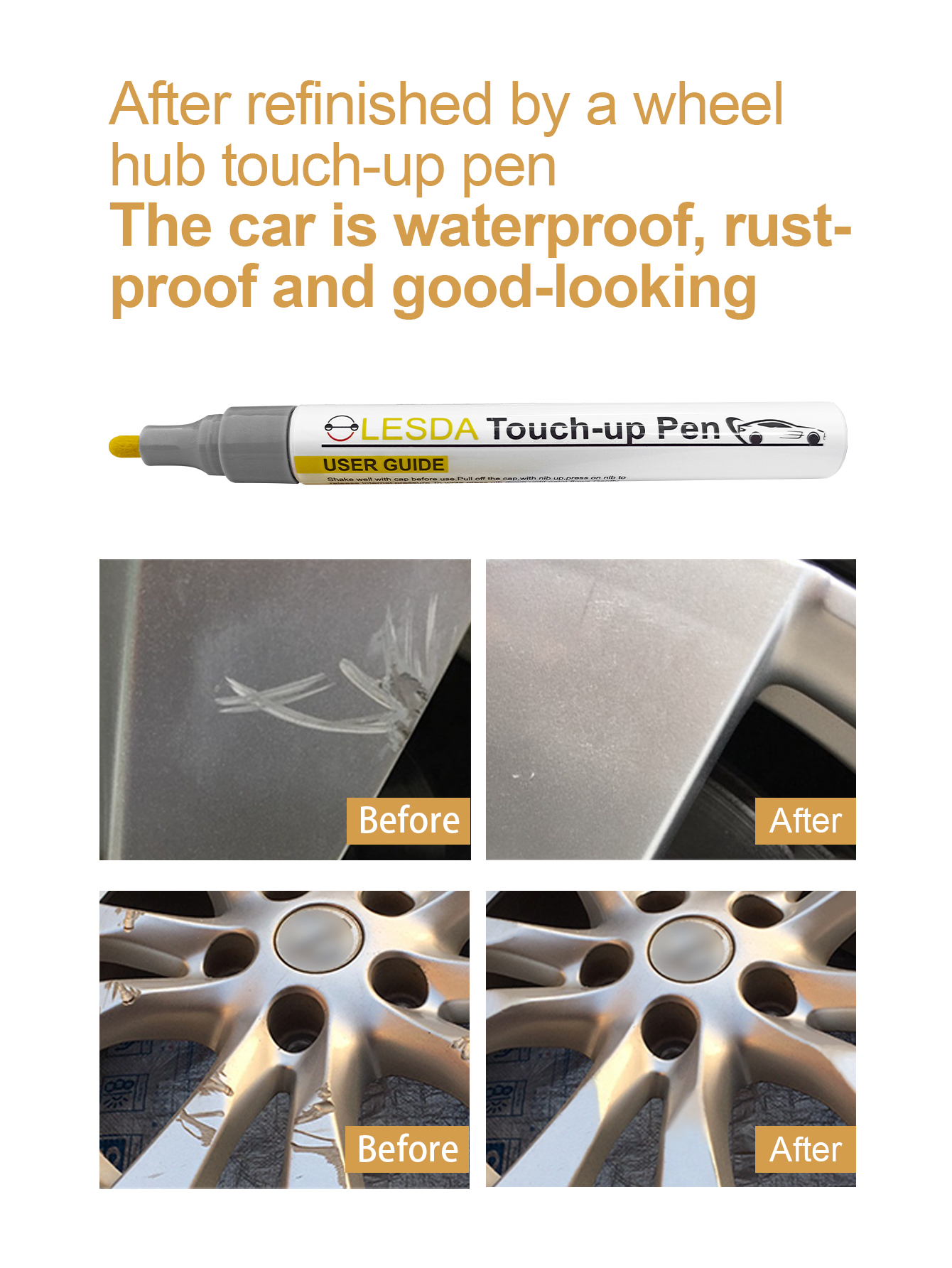 Trendy New Rim Touch Up Paint - Quick and Easy Repair for Wheel Curb ...