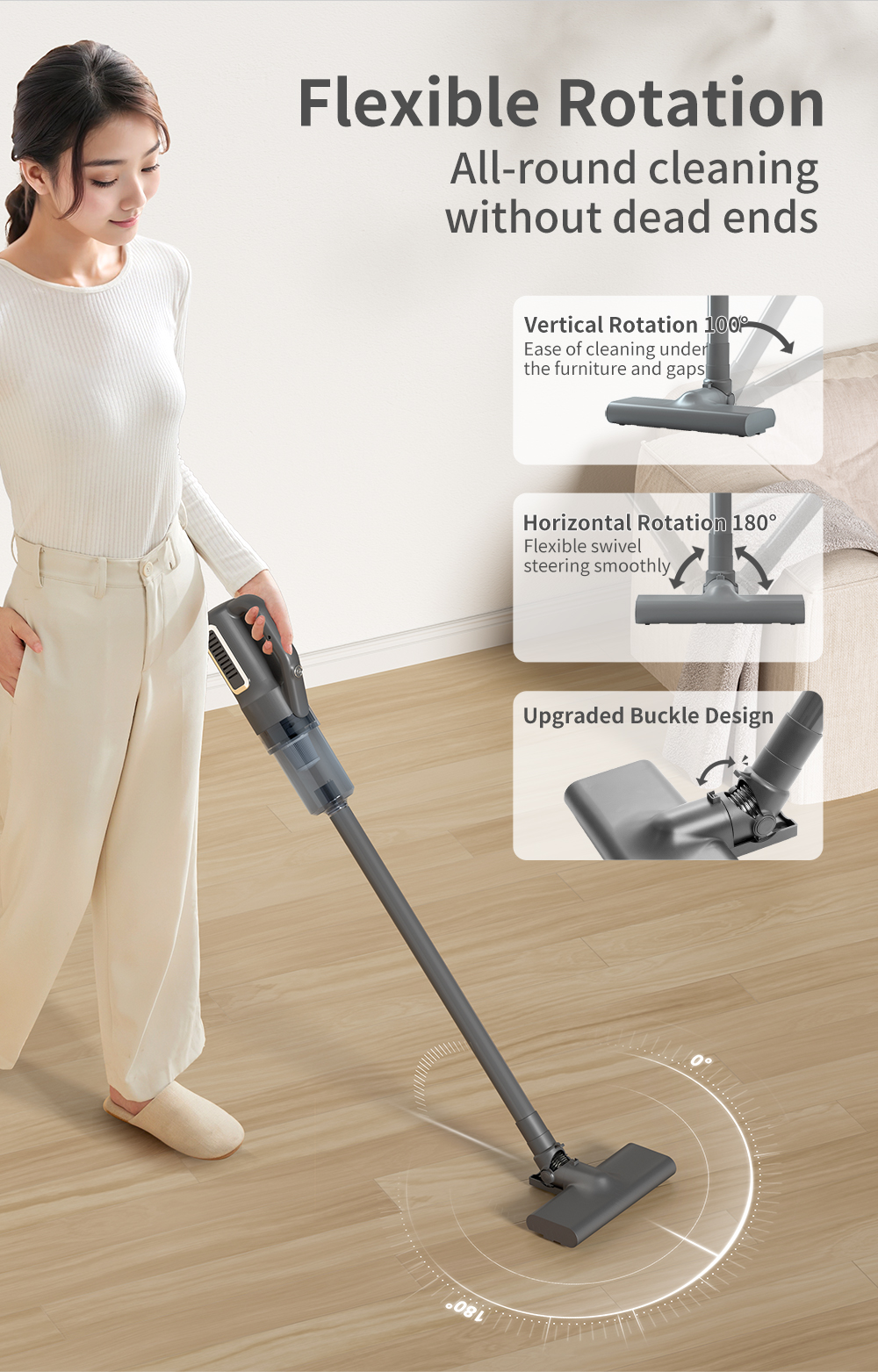 Simplus Vacuum Cleaner 16000Pa Strong Suction 3 in 1 Multi-Use Portable Handheld Vacuum for Car ...