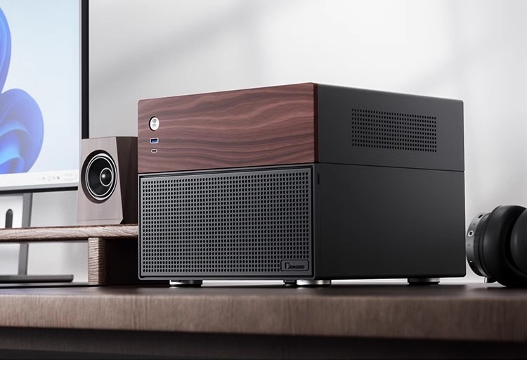 Jonsbo N4 ITX M-ATX PC Case storage cloud hard drive NAS chassis multi ...