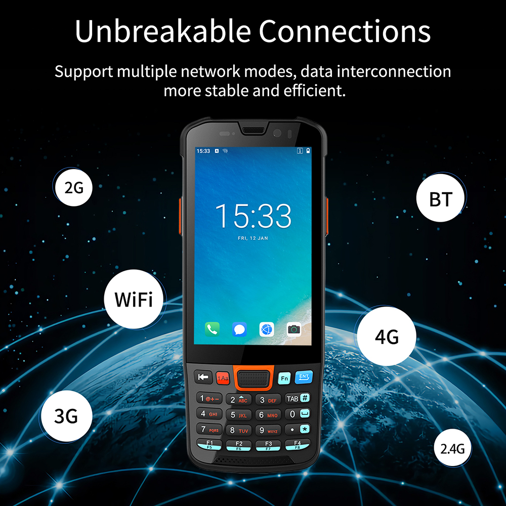 Android 11.0 Barcode Scanner Handheld PDA Terminal with 1D/2D/QR Code ...