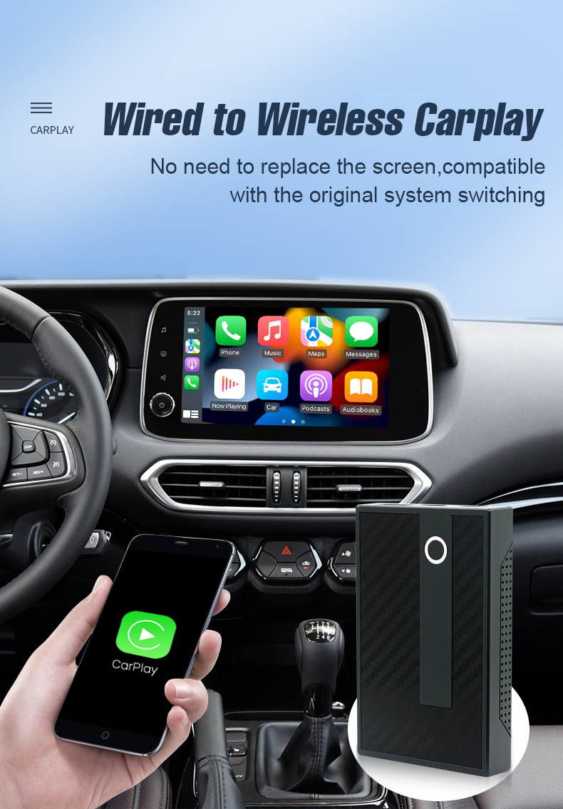 M68 Wireless Carplay device Android 13 system 2+32AiBox supports ...
