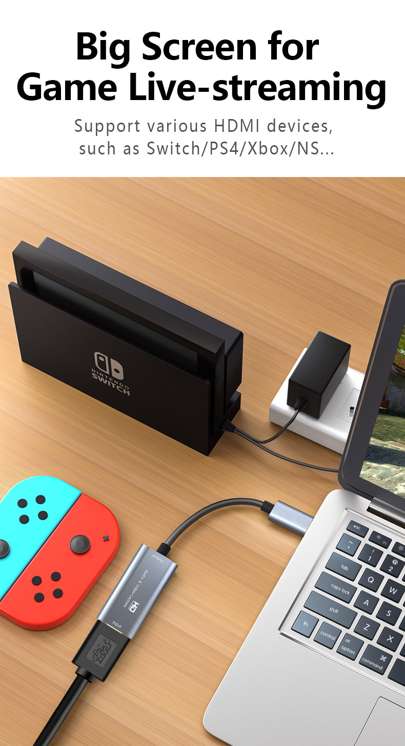 HDMI To Type C 4K 60Hz 1080P Video Game Capture Card USB C To HDMI ...