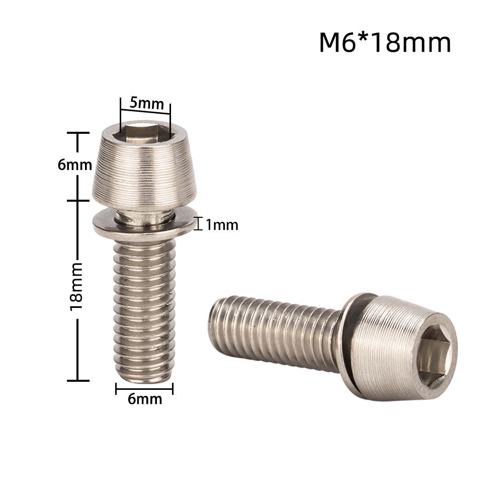 ZTTO Stem Screw M5x18mm M6x18mm Stem Bolt 6PCS For Bicycle MTB Road ...