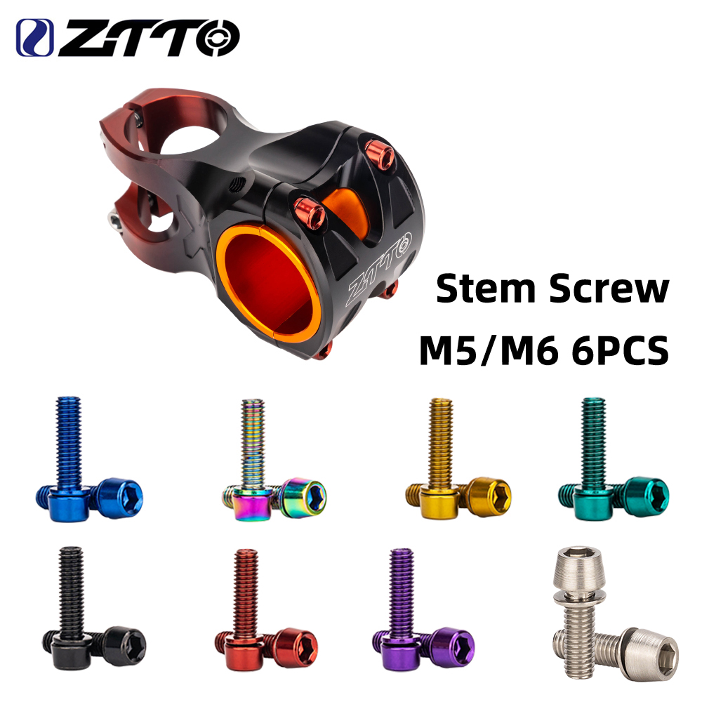 ZTTO Stem Screw M5x18mm M6x18mm Stem Bolt 6PCS For Bicycle MTB Road ...