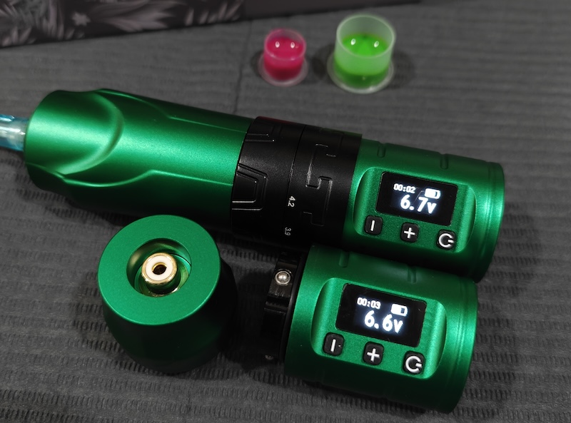 INKONE SABER Wireless Tattoo Machine Pen Adjustable Multi Strokes 2 ...