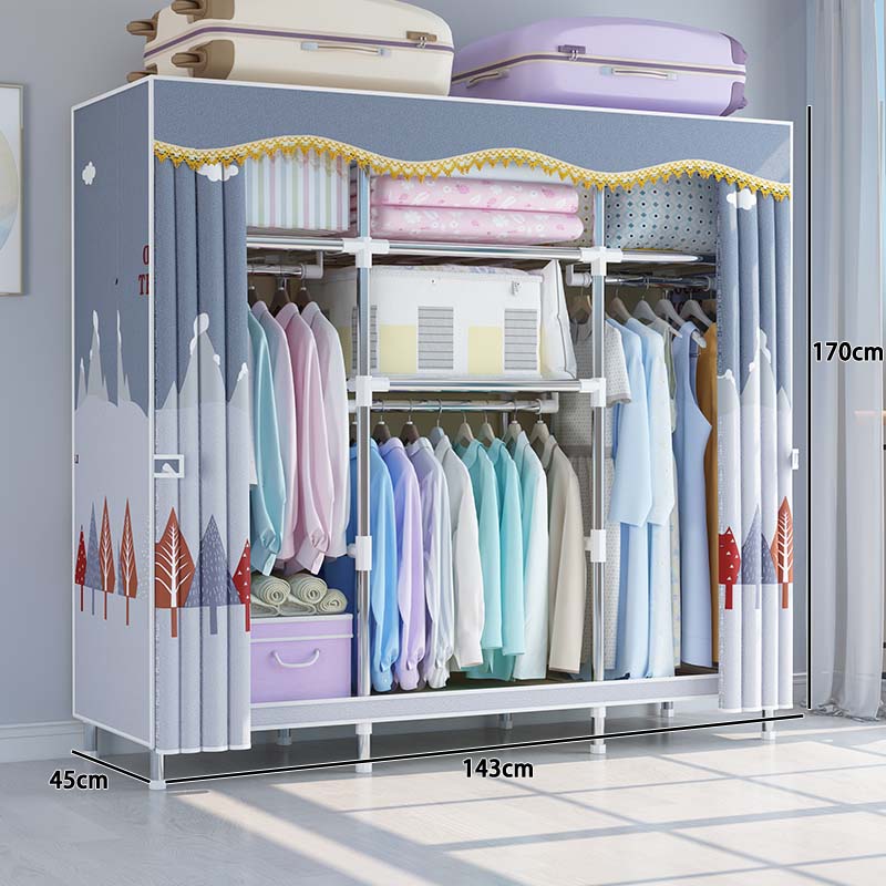 LiGo Fabric Wardrobe Cabinet Cabinet Clothes Organizing Rack 20mm cloth ...