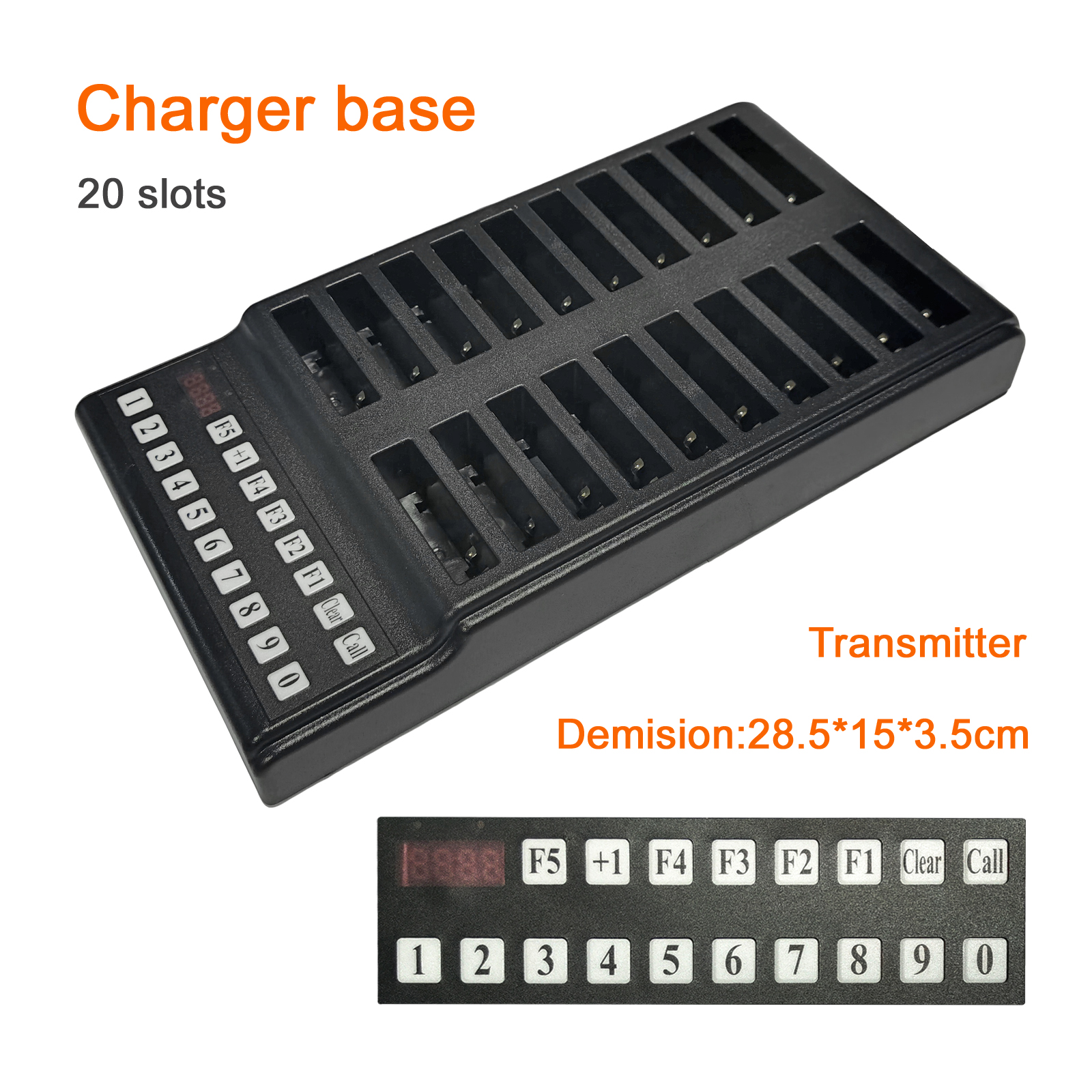 Restaurant Wireless Calling System Table Buzzer Order Buzzer 1 Keyboard ...