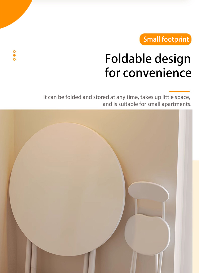 Folding Table Dining Table 60/70/80CM Round & Square Foldable Table ...
