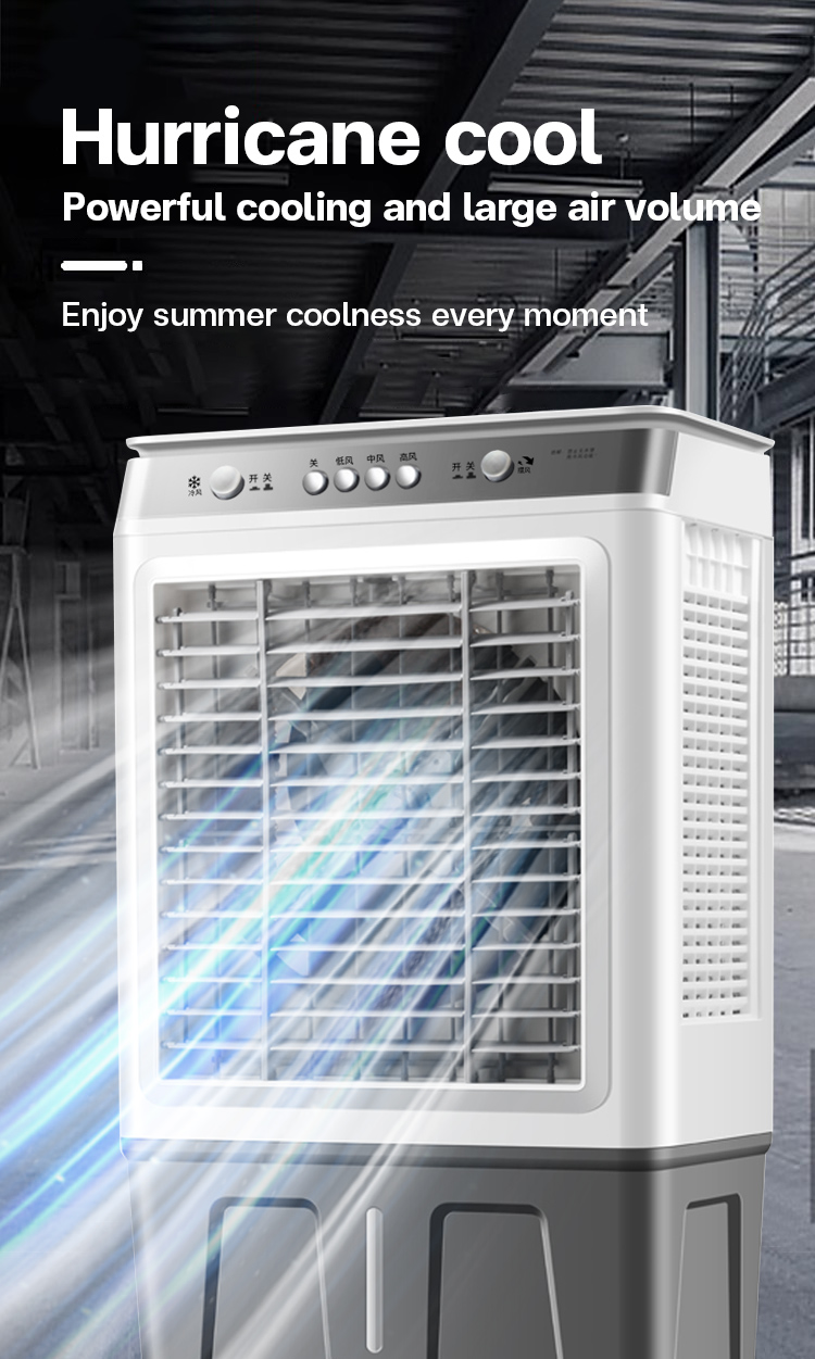 Air Conditioning Fan 40L Large Water Tank Mobile Air Cooler Household ...