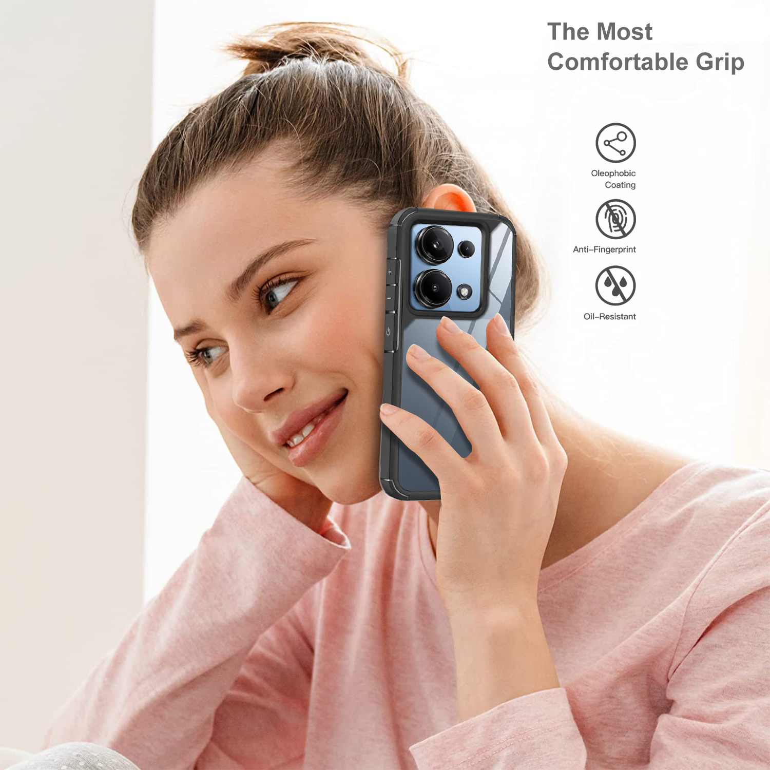 Transparent Phone Case For Redmi Note 13 12 11 10 pro POCO X3 12C 13C ...