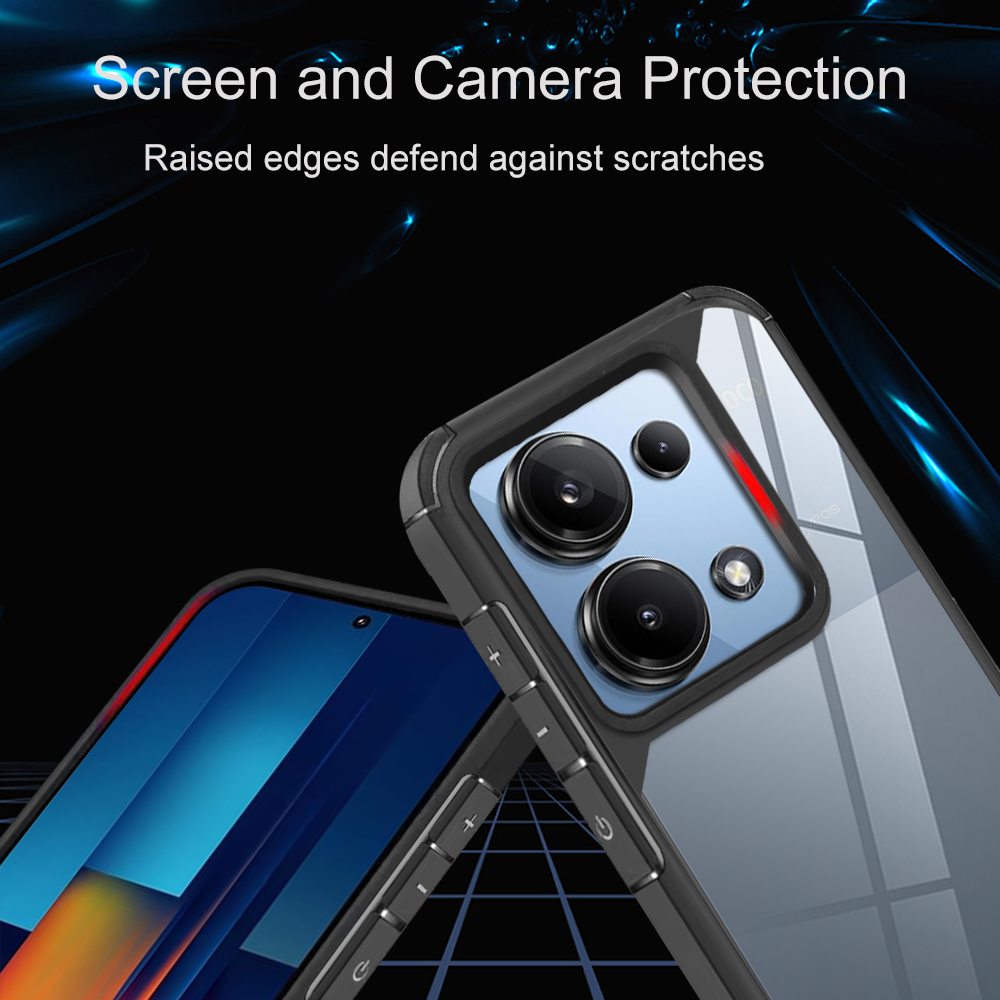 Transparent Phone Case For Redmi Note 13 12 11 10 pro POCO X3 12C 13C ...