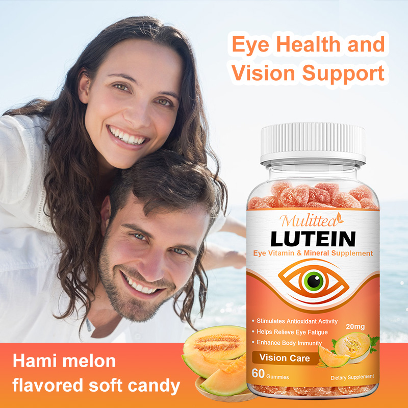 Mulittea Lutein Gummies Eye Vitamin & Mineral Supplement Stimulates ...
